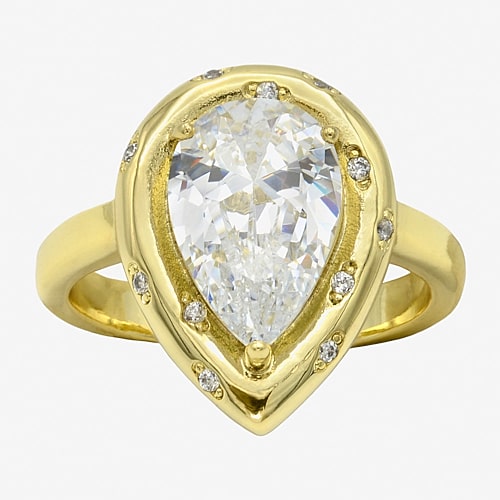 Click here for Sparkle Allure Womens Cubic Zirconia 14K Gold Over... prices
