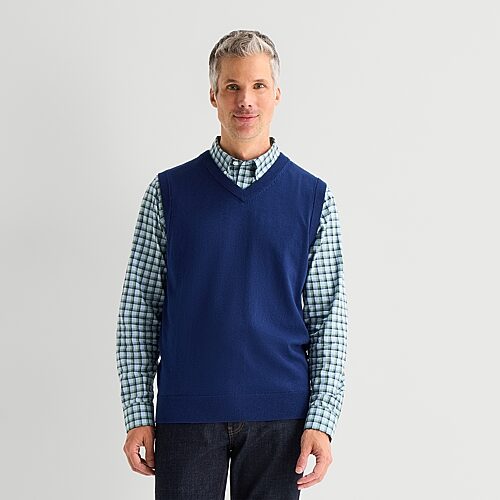 Click here for St. Johns Bay Fine Gauge Mens V Neck Sweater Vest... prices