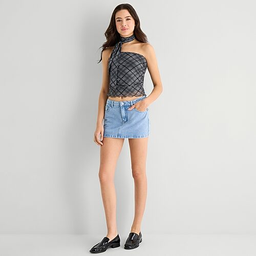 Click here for Forever 21 Womens Juniors Mini Denim Skirt  0  Blu... prices