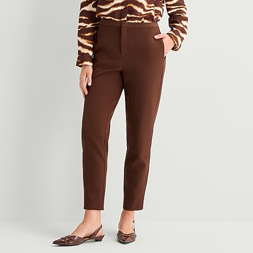Click here for Worthington Womens Slim High Rise Trouser  6  Brow... prices