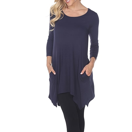 Click here for White Mark Womens Makayla Tunic - Navy prices