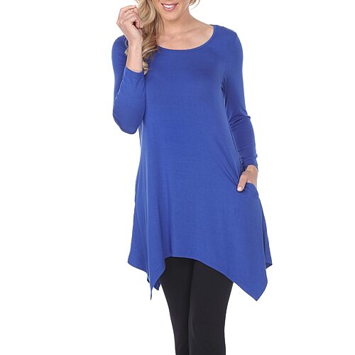 Click here for White Mark Womens Round Neck 3/4 Sleeve Tunic Top... prices