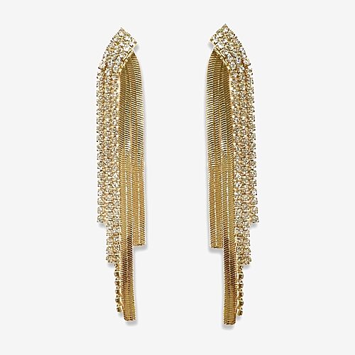 Click here for Bijoux Bar Gold Tone Snake Chain Womens Crystal Dr... prices