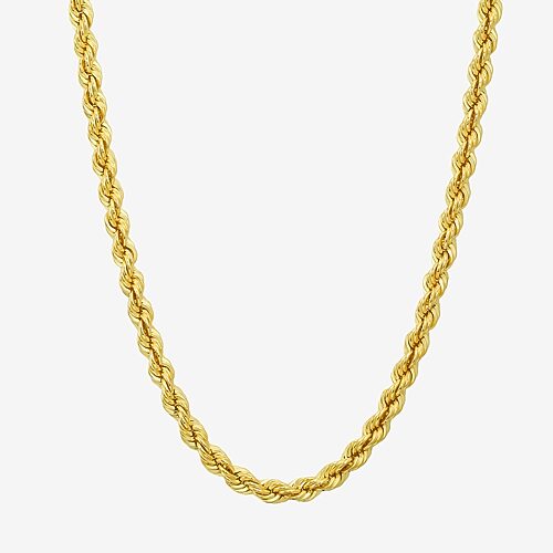 Click here for Made in Italy Unisex Adult 10K Gold 22 Inch Rope C... prices