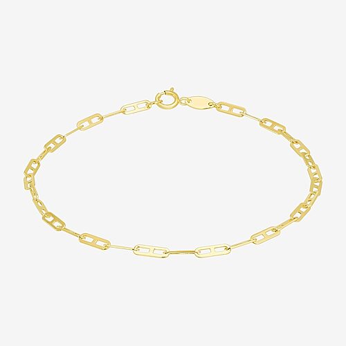 Click here for Womens 10K Gold 7.5 Inch Chain Bracelet  One Size... prices