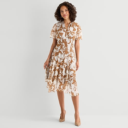 Click here for Rabbit Rabbit Rabbit Design Womens Midi V Neck Sho... prices