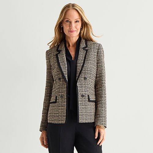 Click here for Black Label by Evan-Picone Tweed Womens Classic Fi... prices