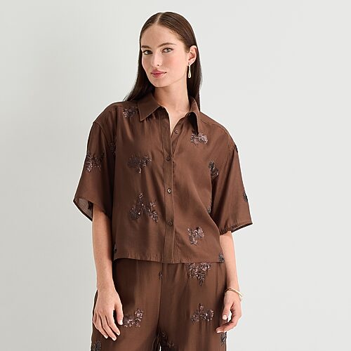 Click here for Worthington Womens Drop Shoulder Short Sleeve Regu... prices
