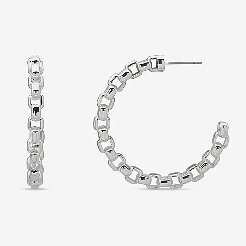 Click here for Worthington Womens 36.8mm Hoop Earrings  One Size... prices