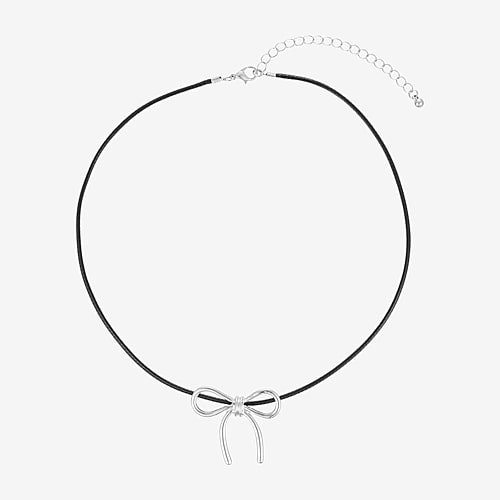 Click here for Forever 21 Womens Bow 17 Inch Pendant Necklace  On... prices