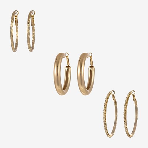 Click here for Forever 21 Womens Round 3 Pair Earring Set  One Si... prices