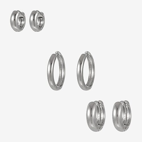 Click here for Forever 21 Womens Round 3 Pair Earring Set  One Si... prices