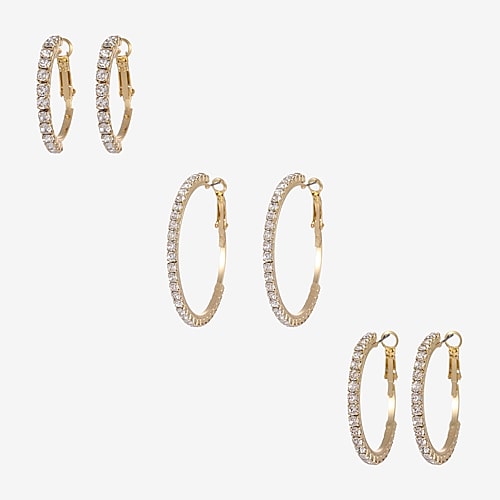 Click here for Forever 21 Womens Round 3 Pair Earring Set  One Si... prices