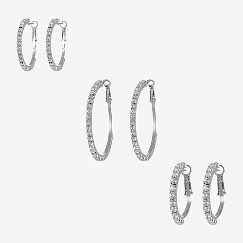 Click here for Forever 21 Womens Round 3 Pair Earring Set  One Si... prices