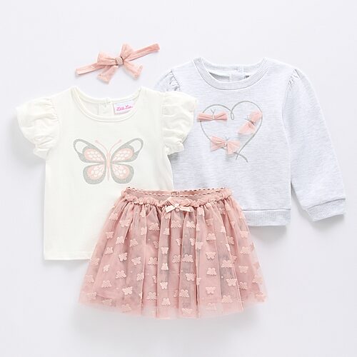 Click here for Little Lass Baby Girls Skirt Set  6-9 Months  Blue prices