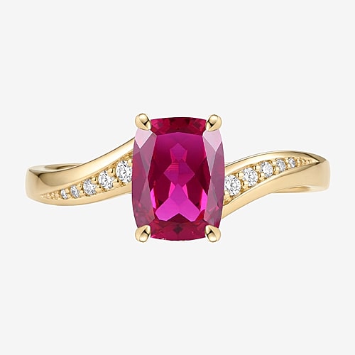 Click here for Lab Created Gemstone Sterling Silver Cushion Side... prices