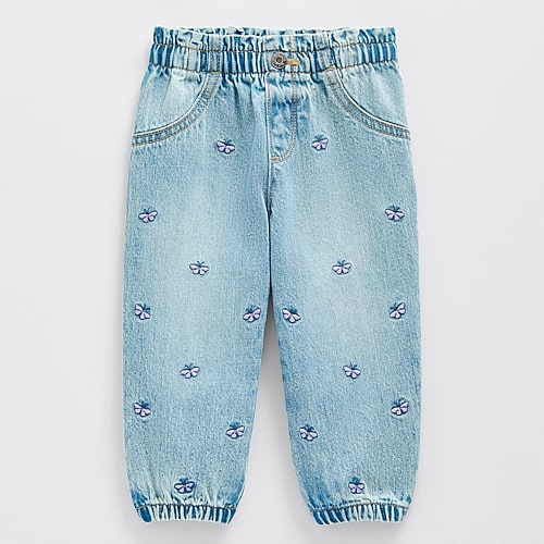 Click here for Okie Dokie Baby Girls Adjustable Waist Jogger Deni... prices