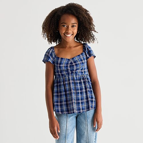 Click here for Thereabouts Little & Big Kid Girls V Neck Sleevele... prices