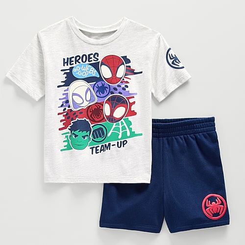 Click here for Toddler Boys Marvel Spiderman 2-pc. Short Set  3t... prices