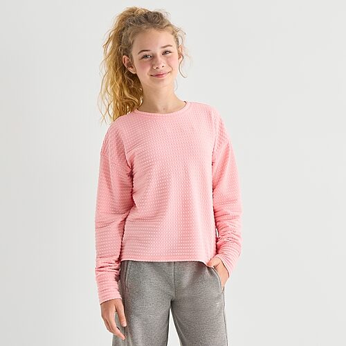 Click here for Xersion Little & Big Kid Girls Crew Neck Long Slee... prices