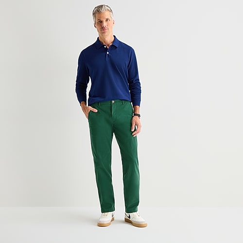 Click here for St. Johns Bay Stretch Chino Mens Straight Fit Flat... prices