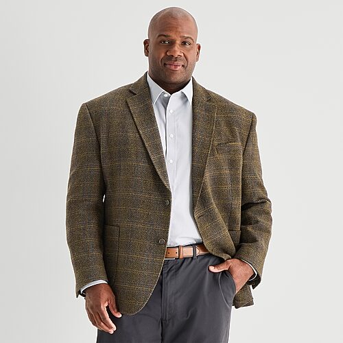 Click here for Stafford Mens Big and Tall Plaid Classic Fit Sport... prices