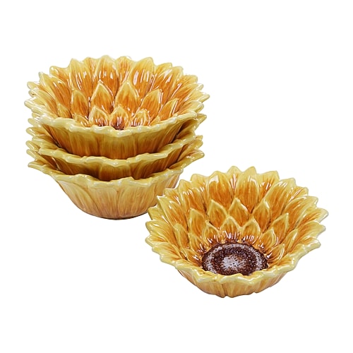 Click here for Certified International Sunset Sunflower 4-Pc. 3-d... prices