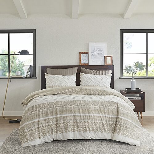 Click here for Ink+Ivy Mila Chenille 3-Pc. Duvet Cover Set  Full/... prices