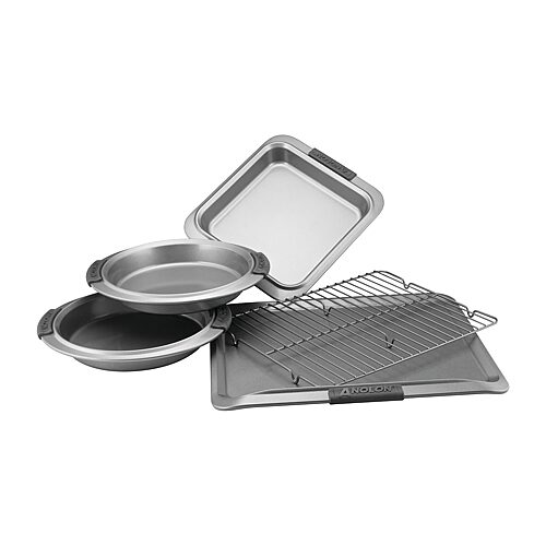 Anolon Advanced 5 Piece Bakeware Set - Silver