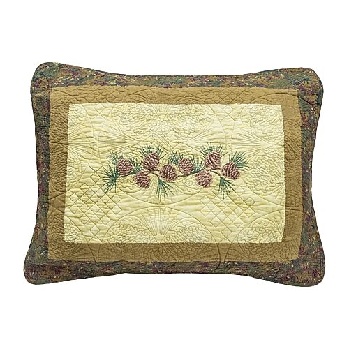 Click here for Donna Sharp Cabin Raising Pinecone Pillow Sham  On... prices