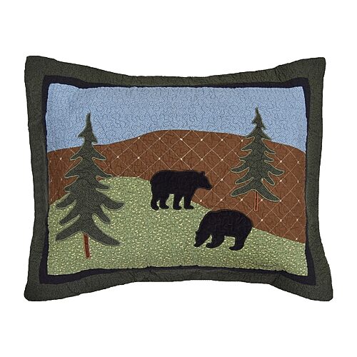 Click here for Donna Sharp Bear Lake Pillow Sham  One Size  Green prices