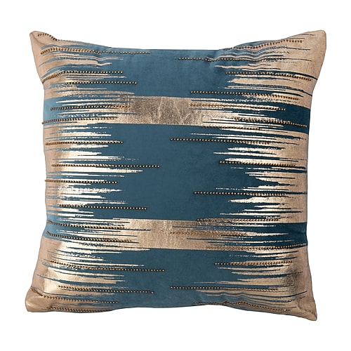 Click here for Safavieh Prasla 18 x 18 Pillow - Pine/gold prices