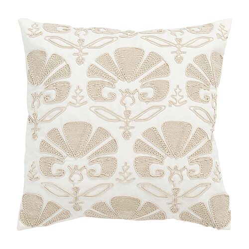 Click here for Safavieh Florini 18 x 18 Pillow - Beige prices