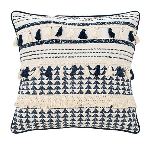 Click here for Safavieh Enya 16 x 16 Pillow - Cream/navy prices