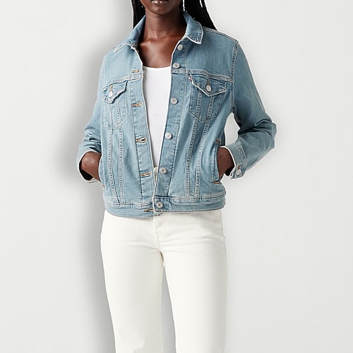 Click here for Levis Original Trucker Denim Jacket  Large  Blue prices
