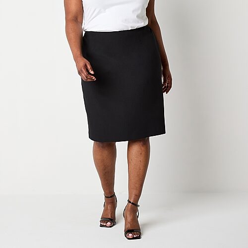 Click here for Black Label by Evan-Picone Womens Plus Suit Skirt... prices