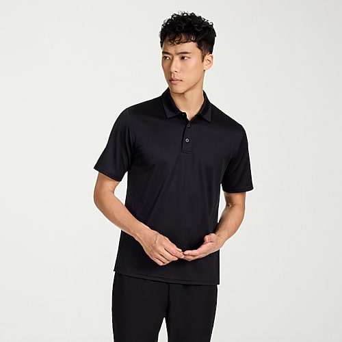 Click here for Champion Mens Short Sleeve Polo Shirt  Medium  Bla... prices