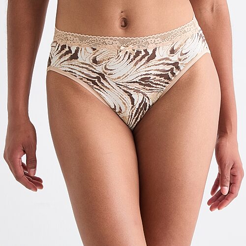 Click here for Ambrielle Cotton High Cut Panty  Xx-large  Brown prices