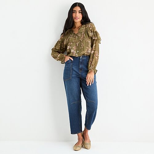 Click here for Ashley Graham Womens High Rise Regular Fit Jean  1... prices