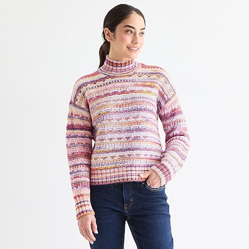 Click here for St. Johns Bay Womens Mock Neck Long Sleeve Pullove... prices