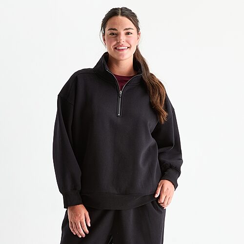 Click here for Xersion Womens Oversized Super Soft Fleece Half Zi... prices
