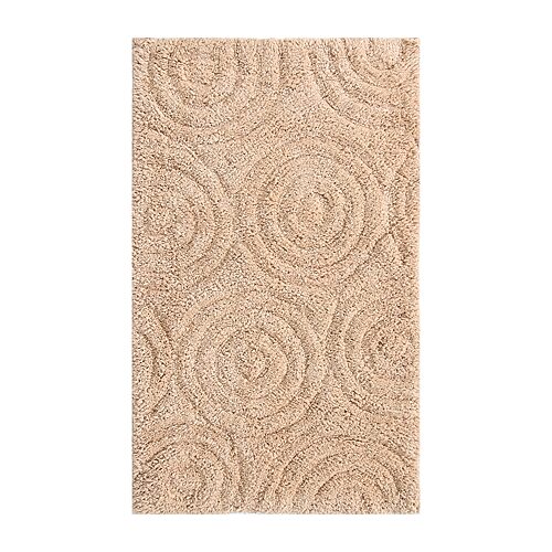 Click here for Knightsbridge Circles Bath Rug  One Size  White prices