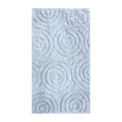 Click here for Knightsbridge Circles Bath Rug  One Size  Silver prices