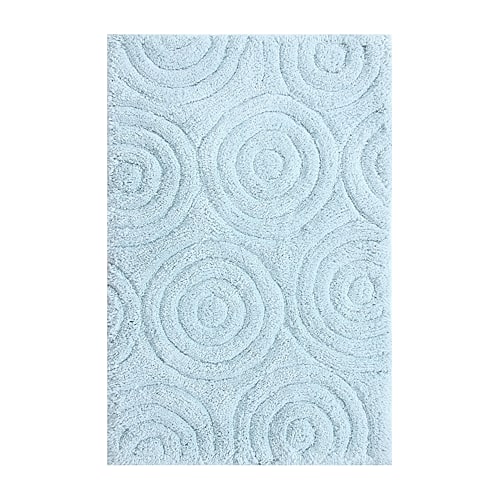 Click here for Knightsbridge Circles Bath Rug  One Size  Blue prices