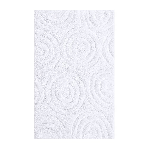 Click here for Knightsbridge Circles Bath Rug  One Size  White prices
