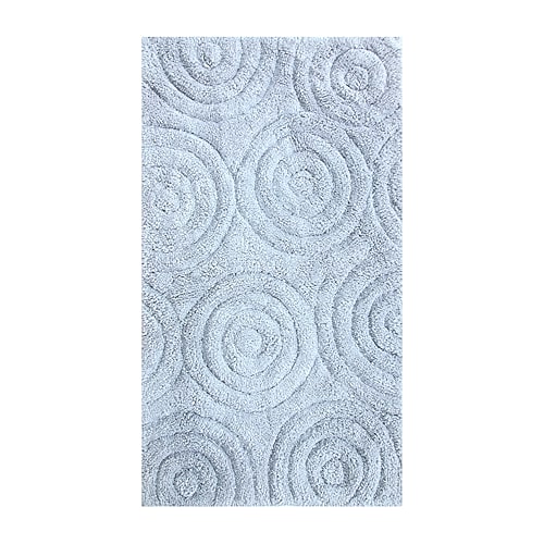 Click here for Knightsbridge Circles Bath Rug  One Size  Silver prices