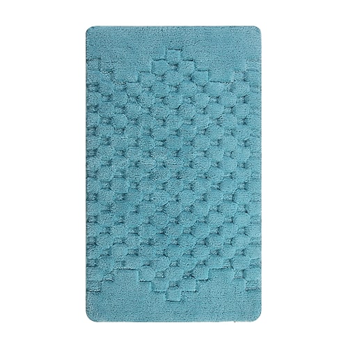 Click here for Knightsbridge Melange Bath Rug  One Size  Blue prices