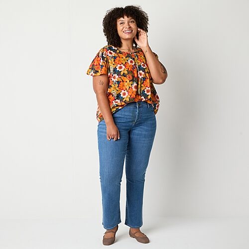 Click here for St. Johns Bay Womens Plus Mid Rise Adaptive Bootcu... prices
