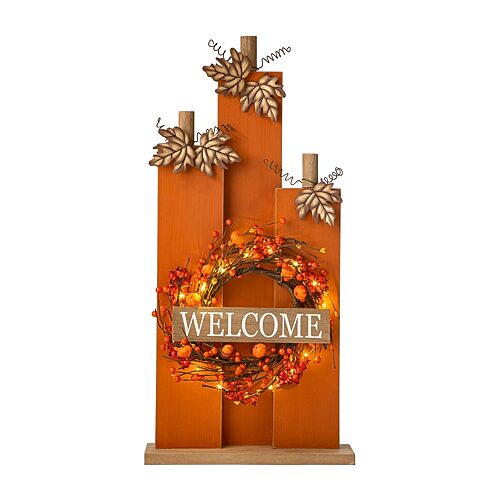 Click here for Glitzhome Fall Lighted Wooden Pumpkin Decor Thanks... prices