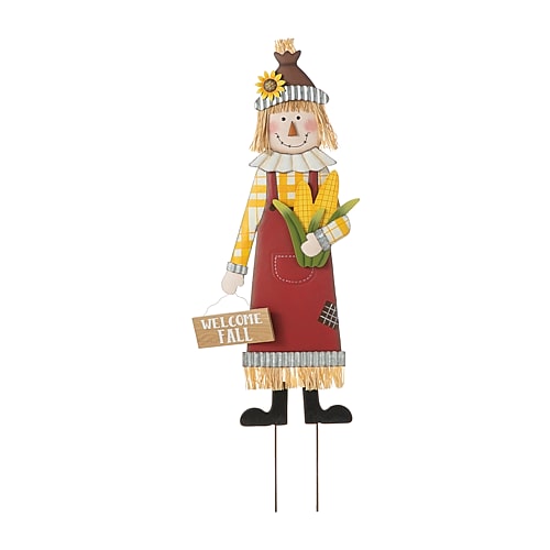 Click here for Glitzhome Metal Scarecrow Thanksgiving Yard Art  O... prices